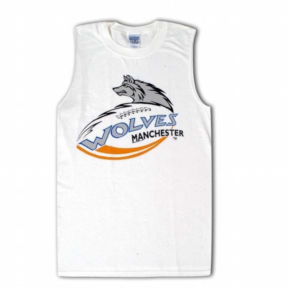 Manchester Wolves - Logo White Sleeveless T-Shirt - Medium - Walmart.com