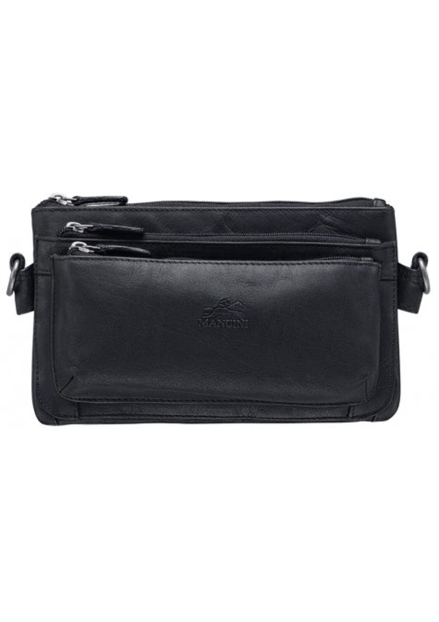 Mancini Buffalo Multi-Function Leather Waist Bag - Walmart.com