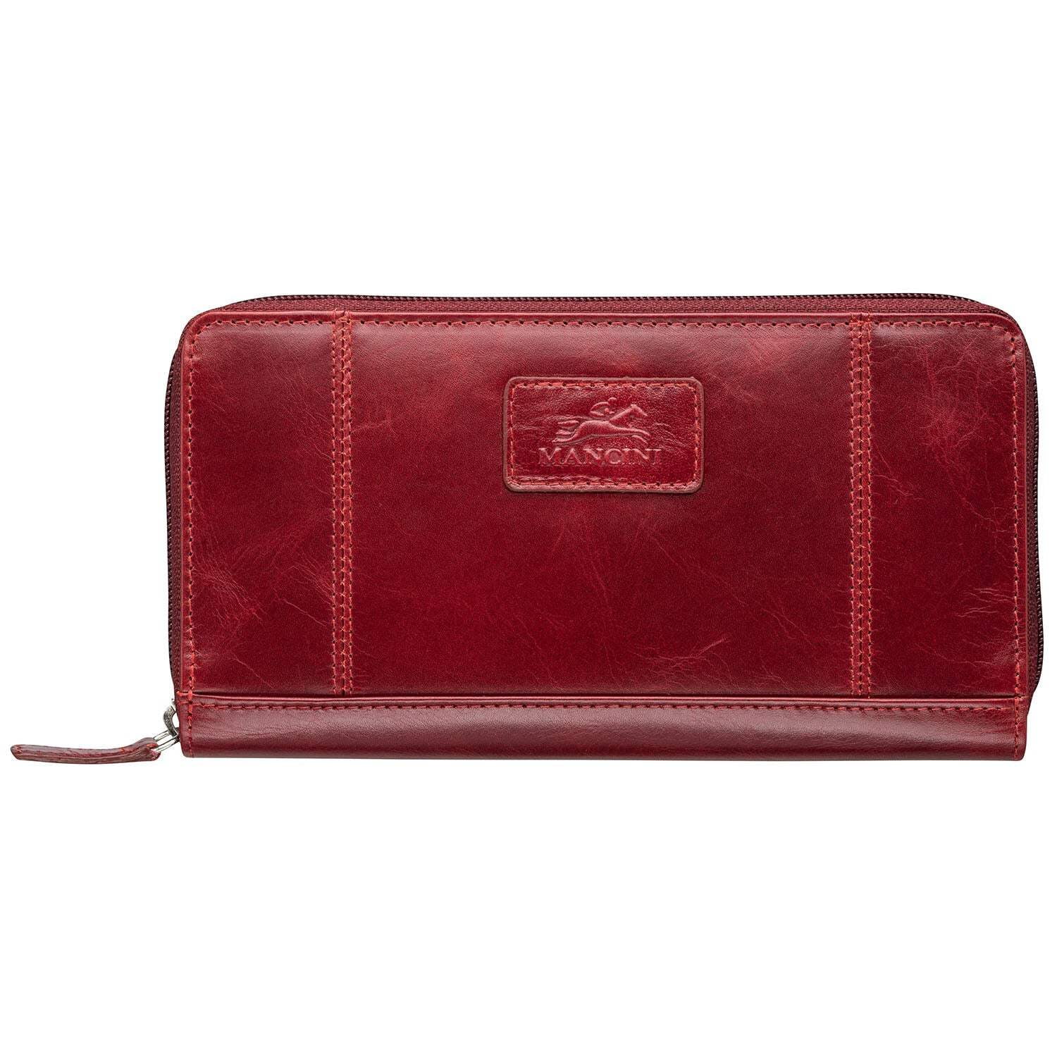 Mancini Leather Ladies Clutch Wallet - Walmart.com