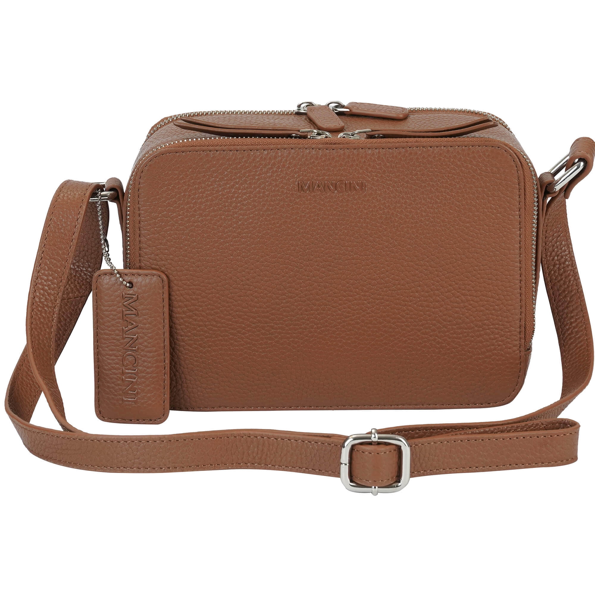 Mancini Pebbled Rachel Camera Style Crossbody Bag - Walmart.com