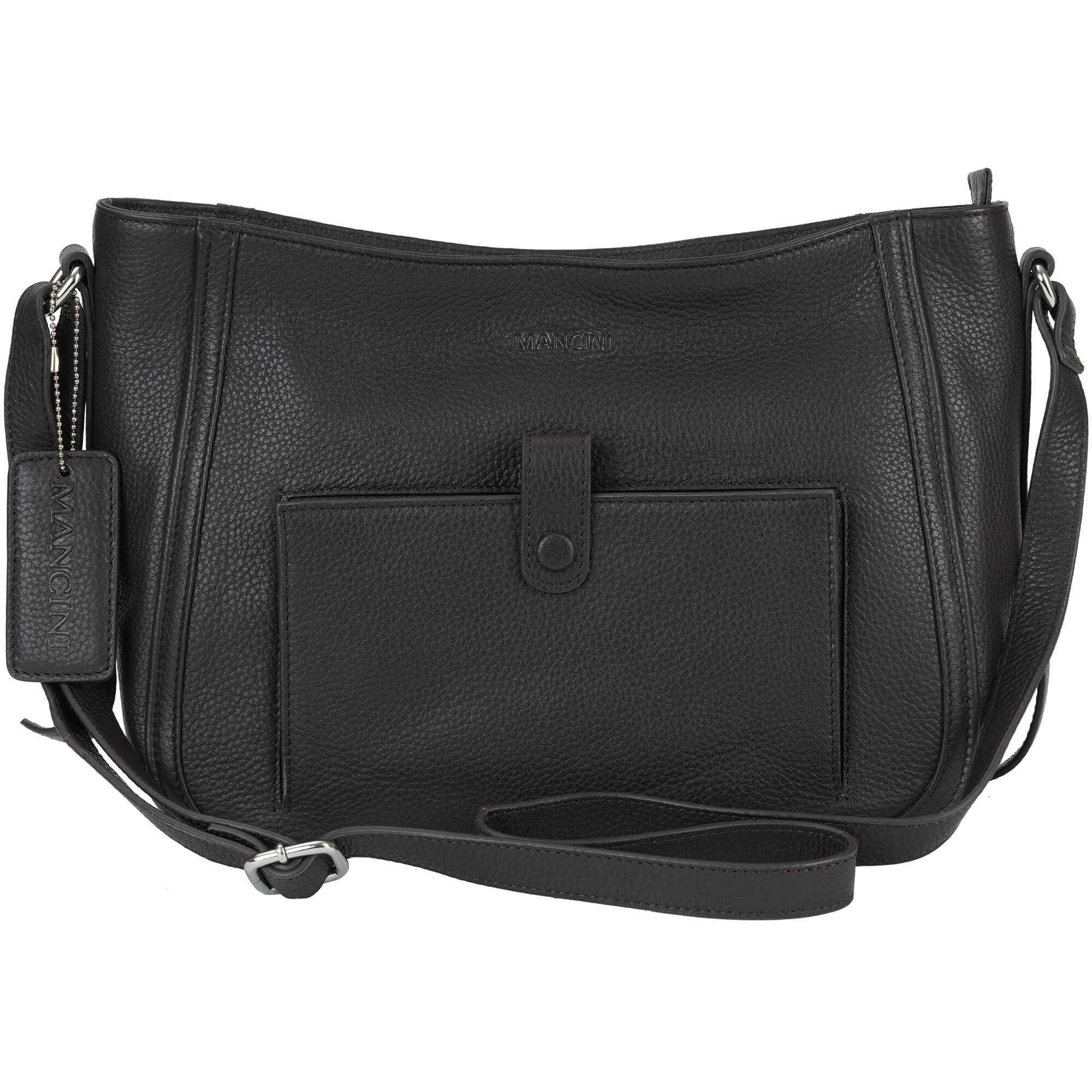 Mancini Pebbled Sophia Crossbody Bag - Walmart.com