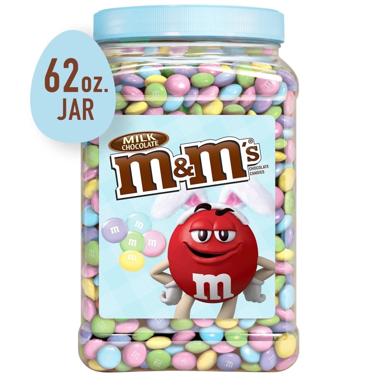 MandMS Milk Chocolate Easter Candy Jar (62 Ounce) - Walmart.com