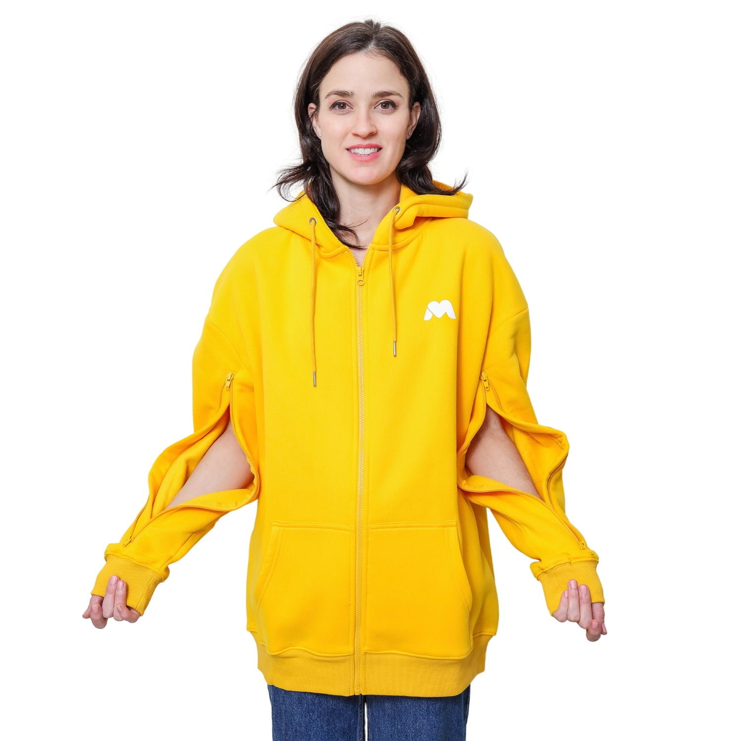 MandMcares Arm Access Oversized Dialysis Jacket, Oversized Hoodies ...