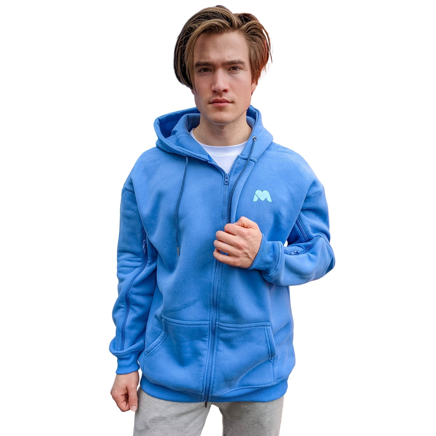 MandMcares Arm Access Oversized Dialysis Jacket, Oversized Hoodies ...