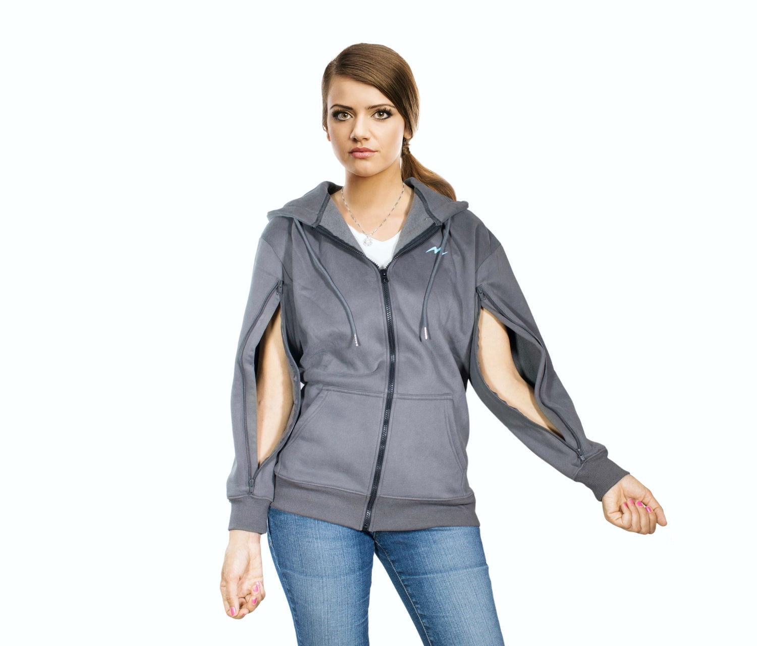 MandMcares Arm Access Oversized Dialysis Jacket, Oversized Hoodies ...