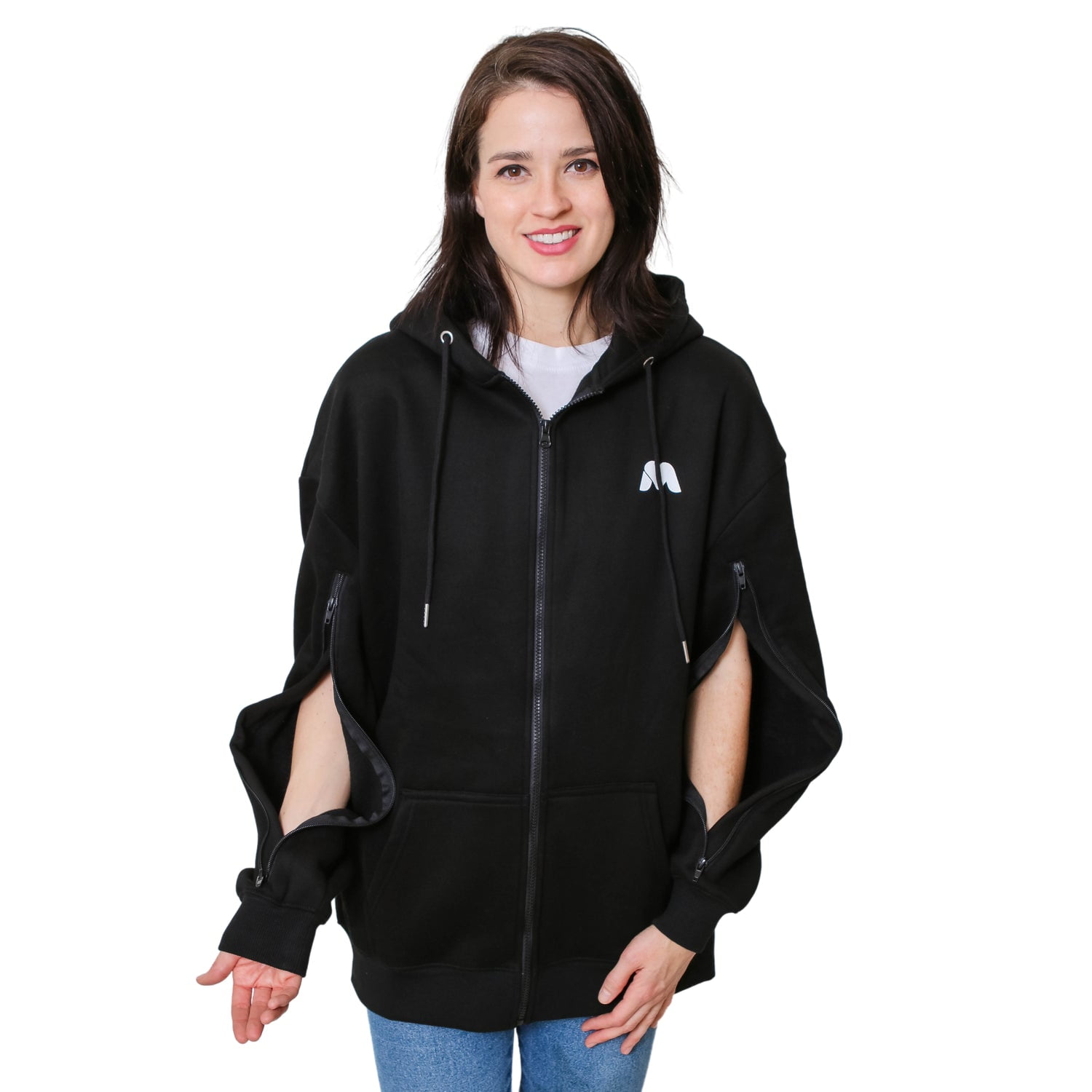 MandMcares Arm Access Oversized Dialysis Jacket, Oversized Hoodies ...