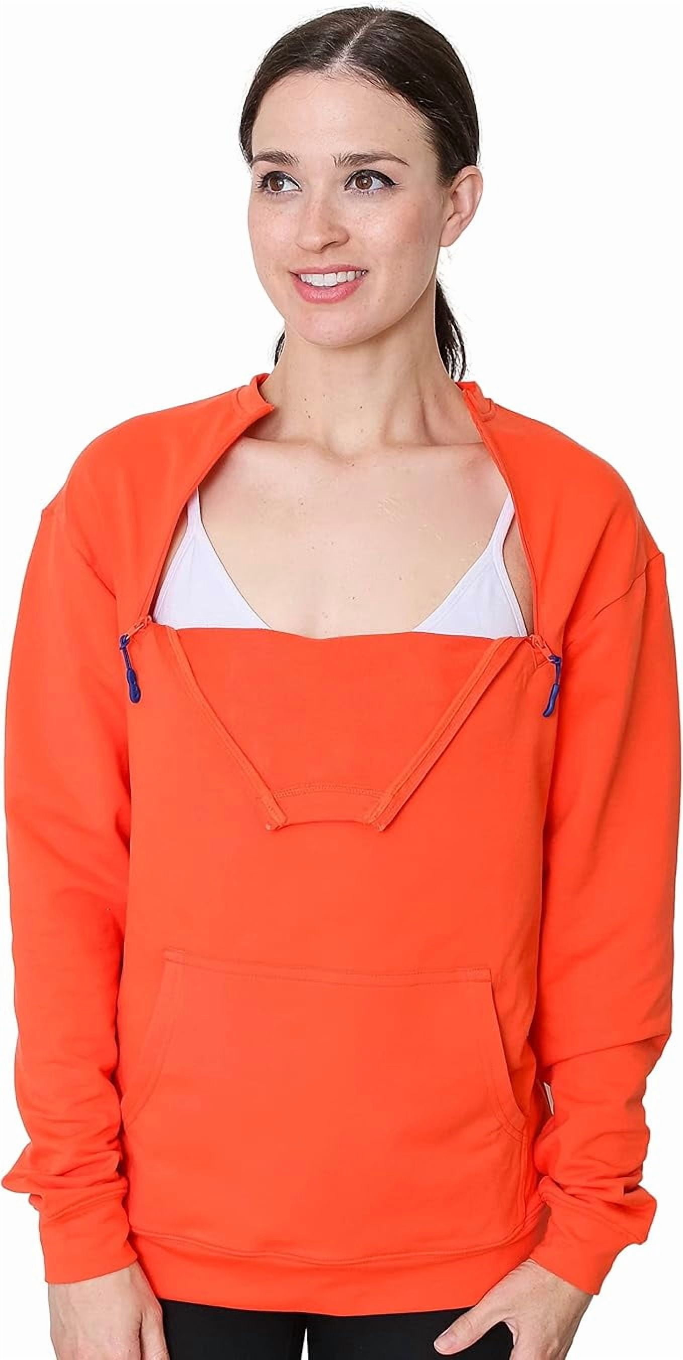 MandMcares Chest Port Access Warm Sweater with Kangaroo Pocket Unisex ...