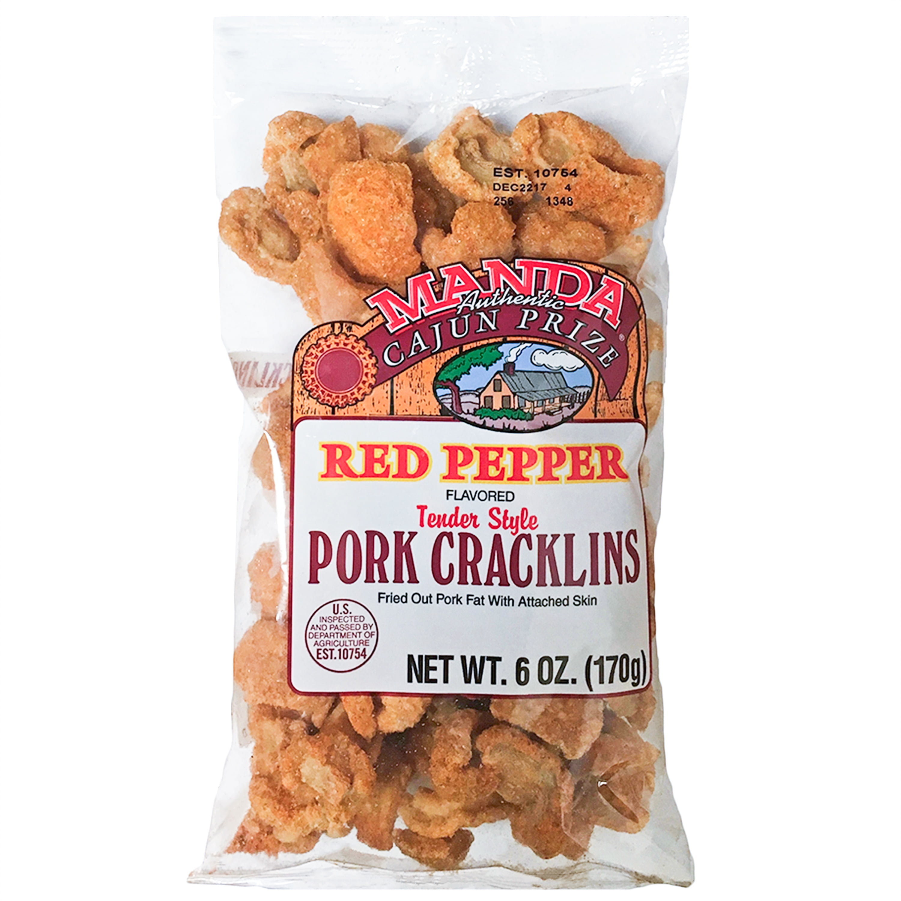 Manda Fine Meats Manda Red Pepper Cracklins, 6 oz Bag - Walmart.com