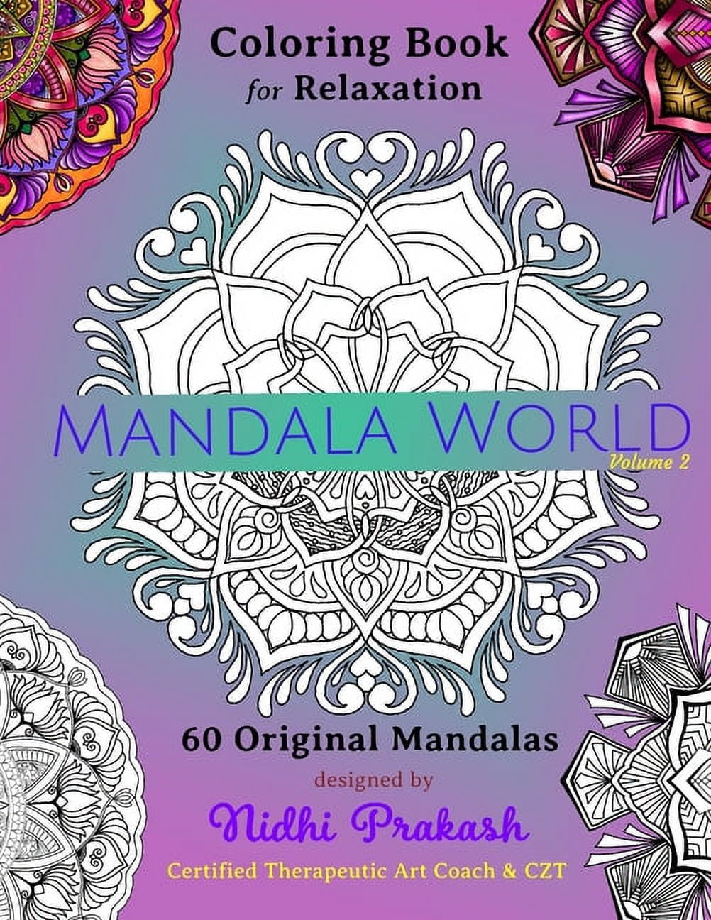 Coloring Book for Relaxation Mandala Activity Book!! 60 Magnificent ...