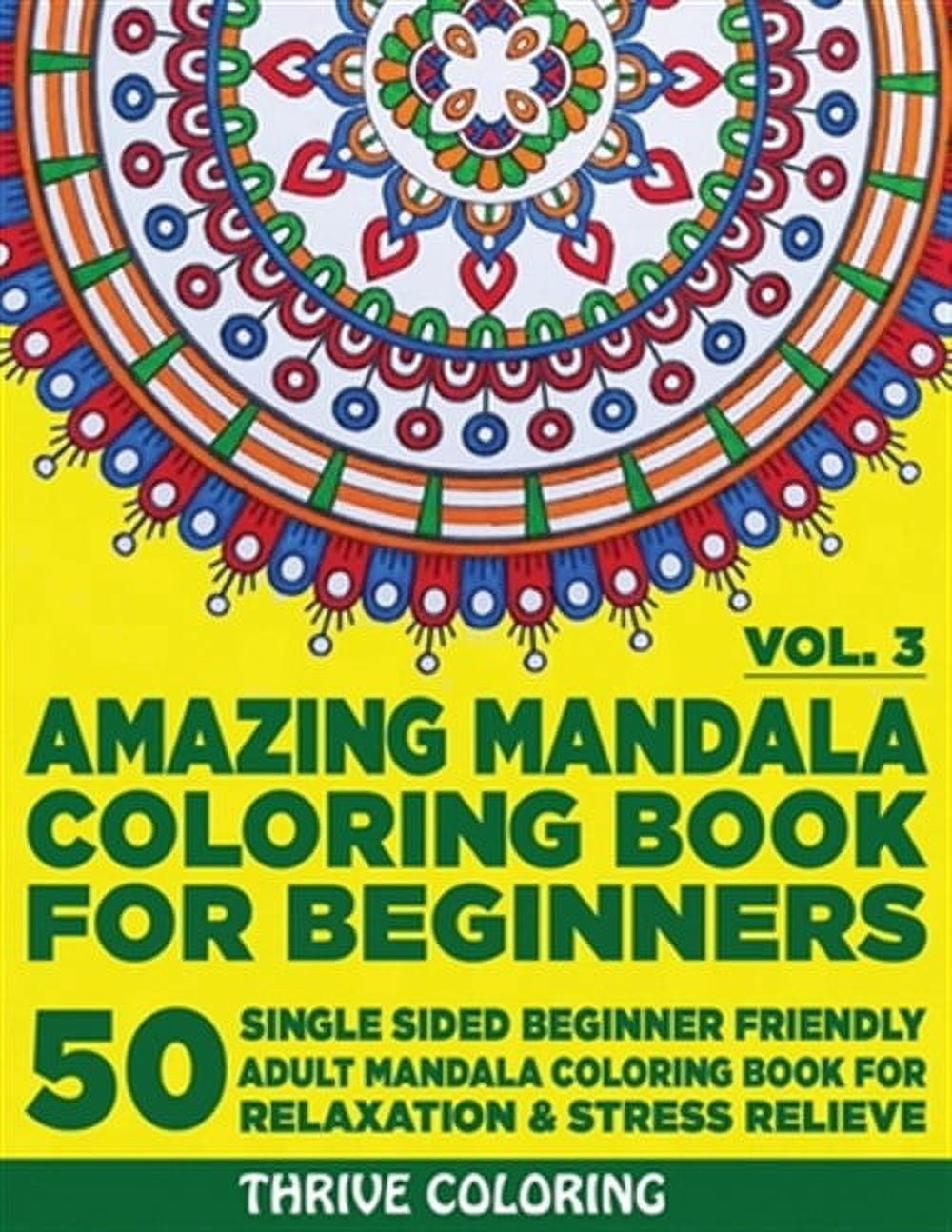 Mandala Adult Coloring Book for Beginners: Amazing Mandala Coloring ...