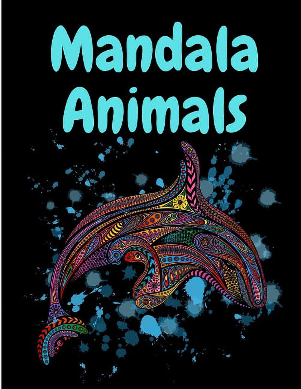 Mandala Animals : Animals Themed Coloring Book, Coloring Book with ...