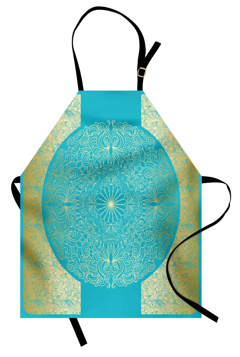 Mandala Apron Vibrant Framework Design Circular Floral Figure and ...