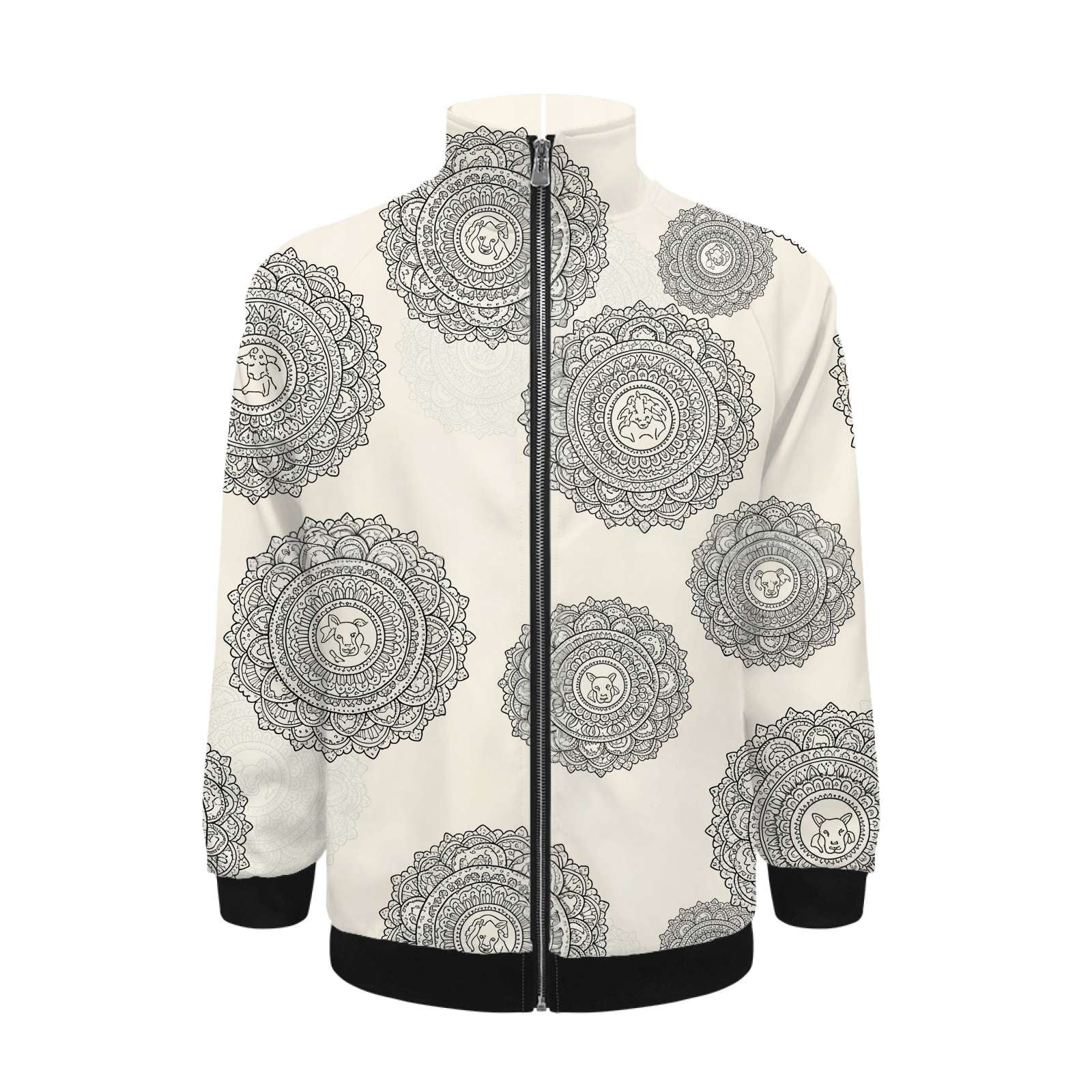 Mandala Art Decor Pattern Design Jacket Men's Street Cool Long Sleeves ...