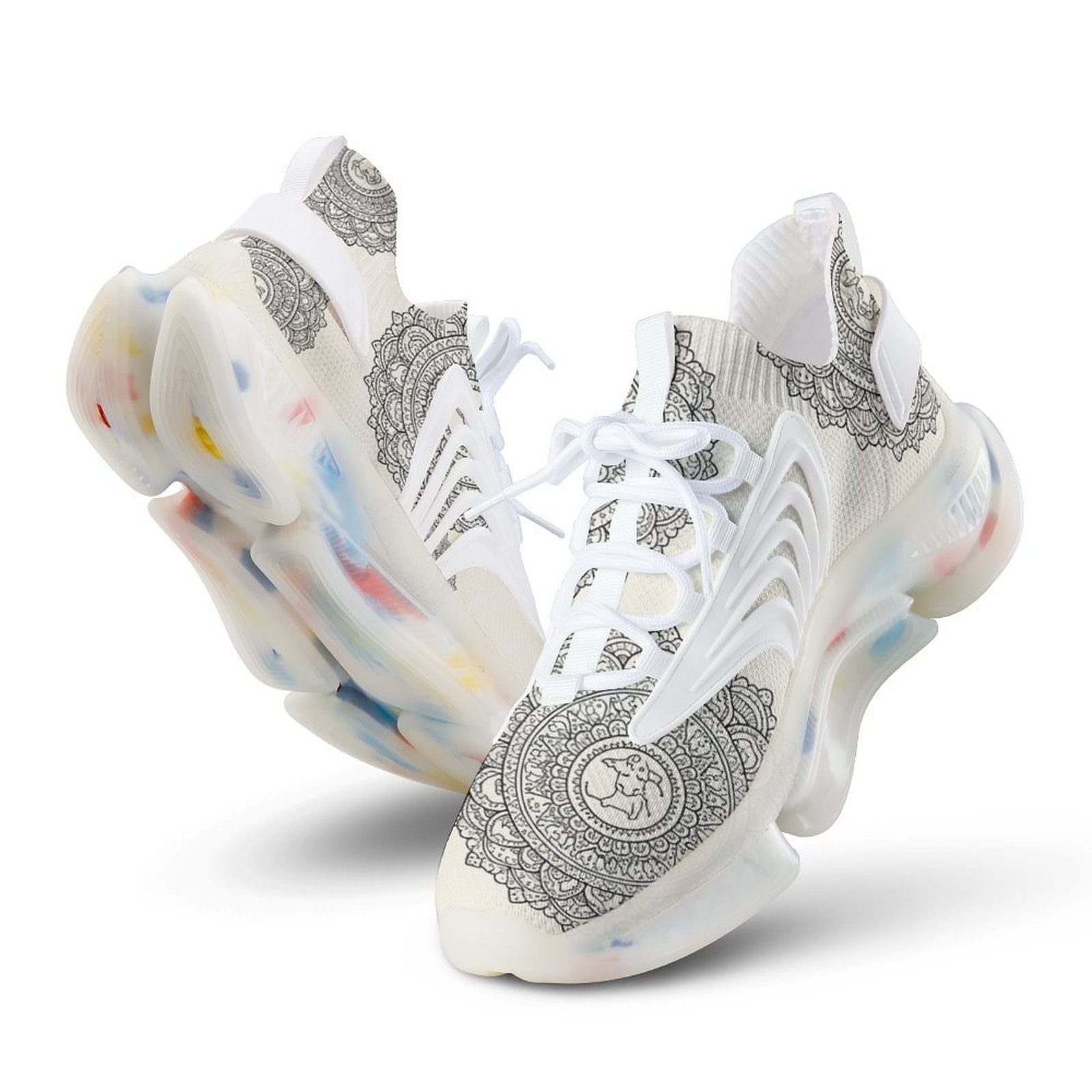 Mandala Art Decor Pattern Design Walking Shoes for Men Woman ...
