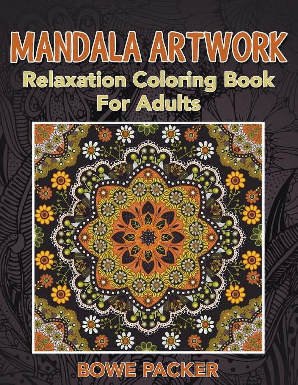 Mandala Artwork: Relaxation Coloring Book For Adults - Walmart.com
