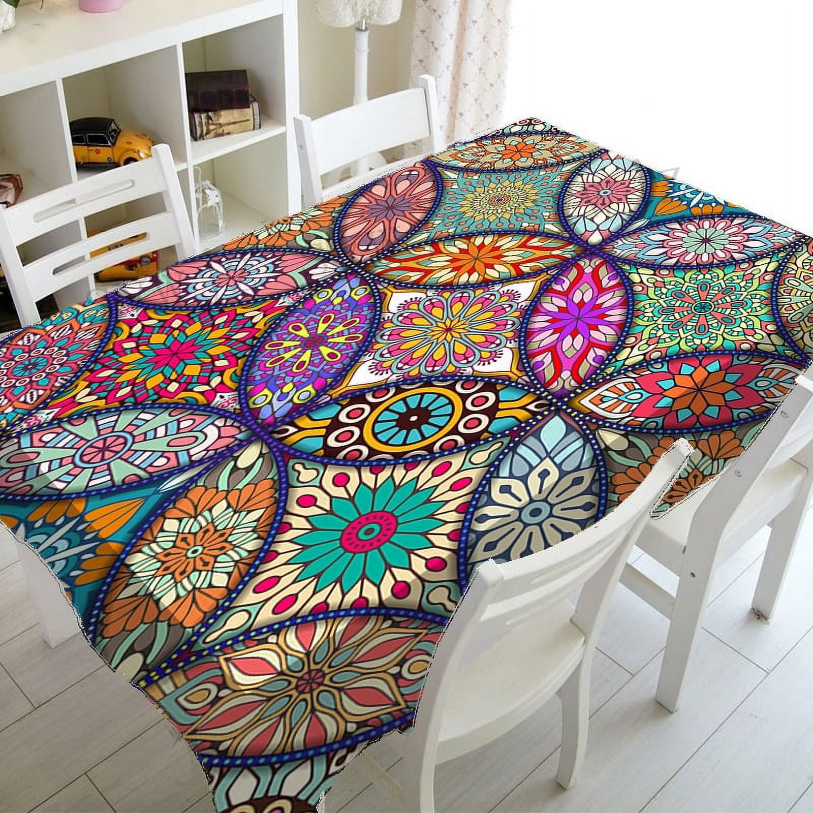 Mandala Background Home Living Room Tablecloth Bohemian Retro rative ...