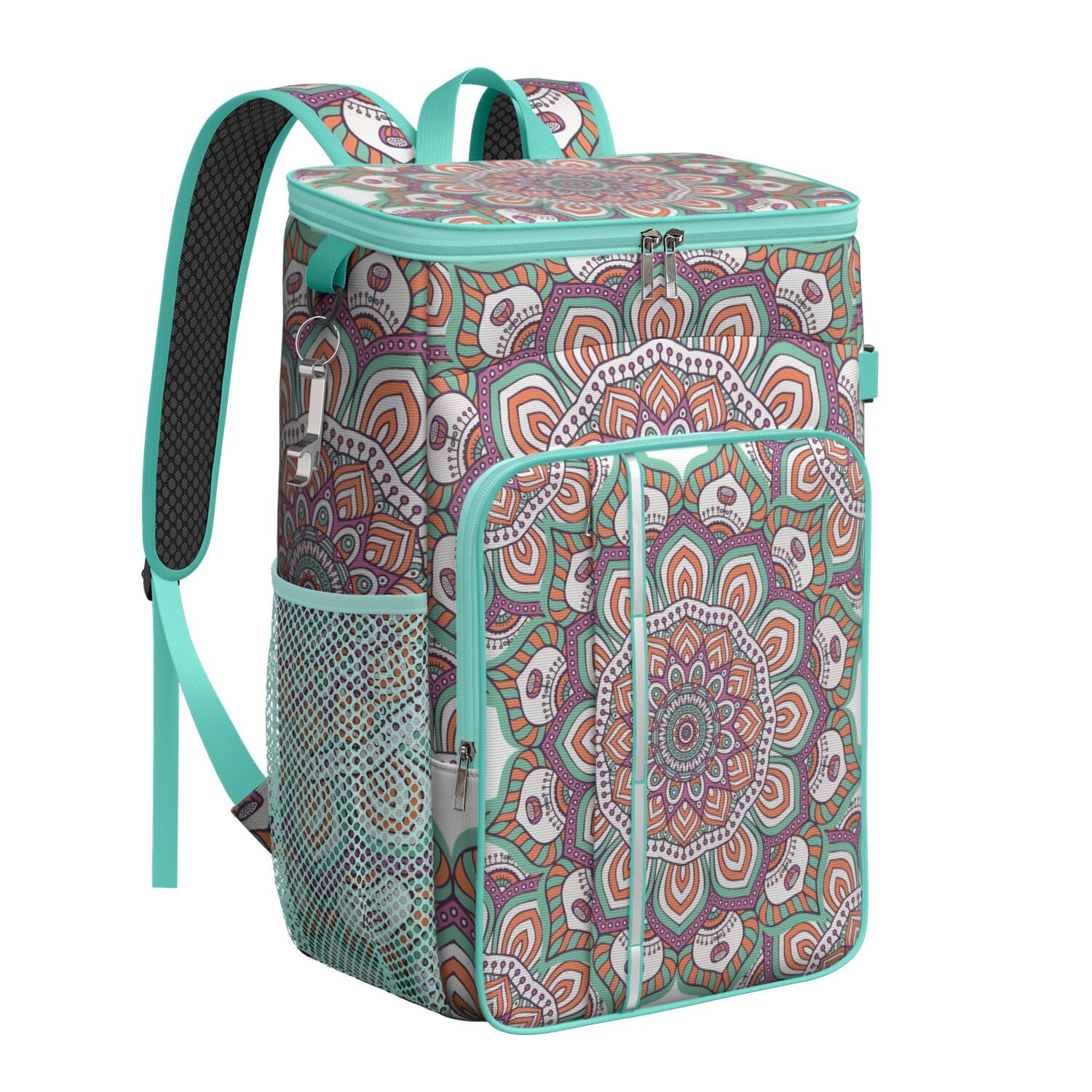 Mandala Backpack Cooler Ethnic Mystic Style, Leak Proof Waterproof ...