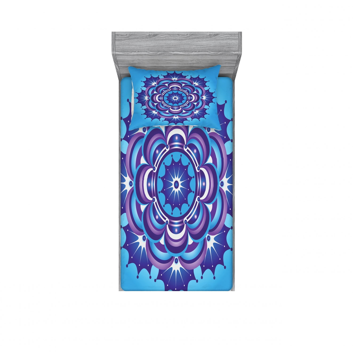 Mandala Bedding Set with Sheet & Covers, Middle Eastern Motif with ...