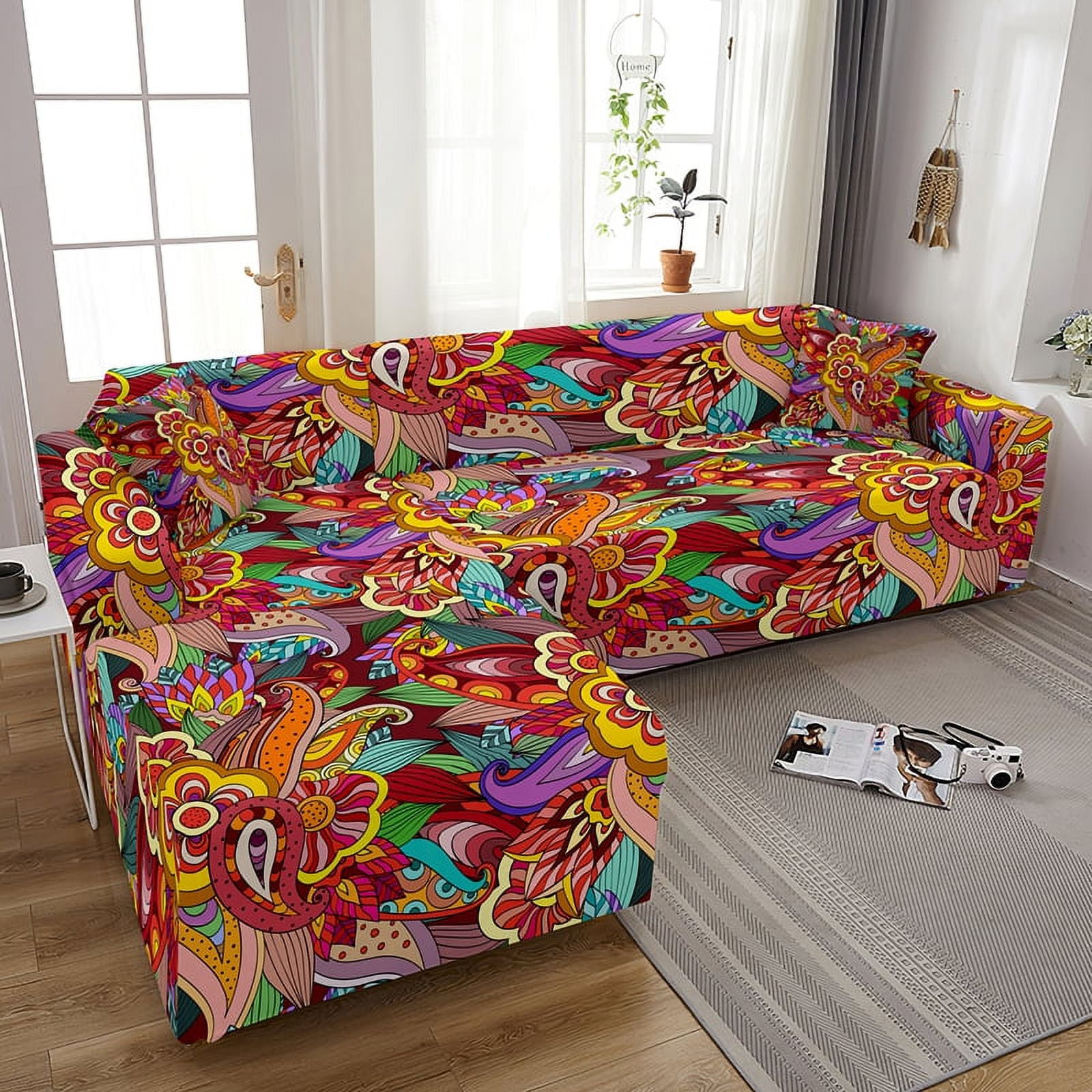 Mandala Bohemia Elastic Stretch Combination Sofa Covers For Living Room ...