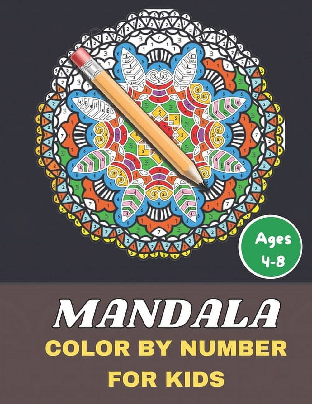 Mandala Color By Number For Kids Ages 4-8: Activity Mosaic Coloring ...