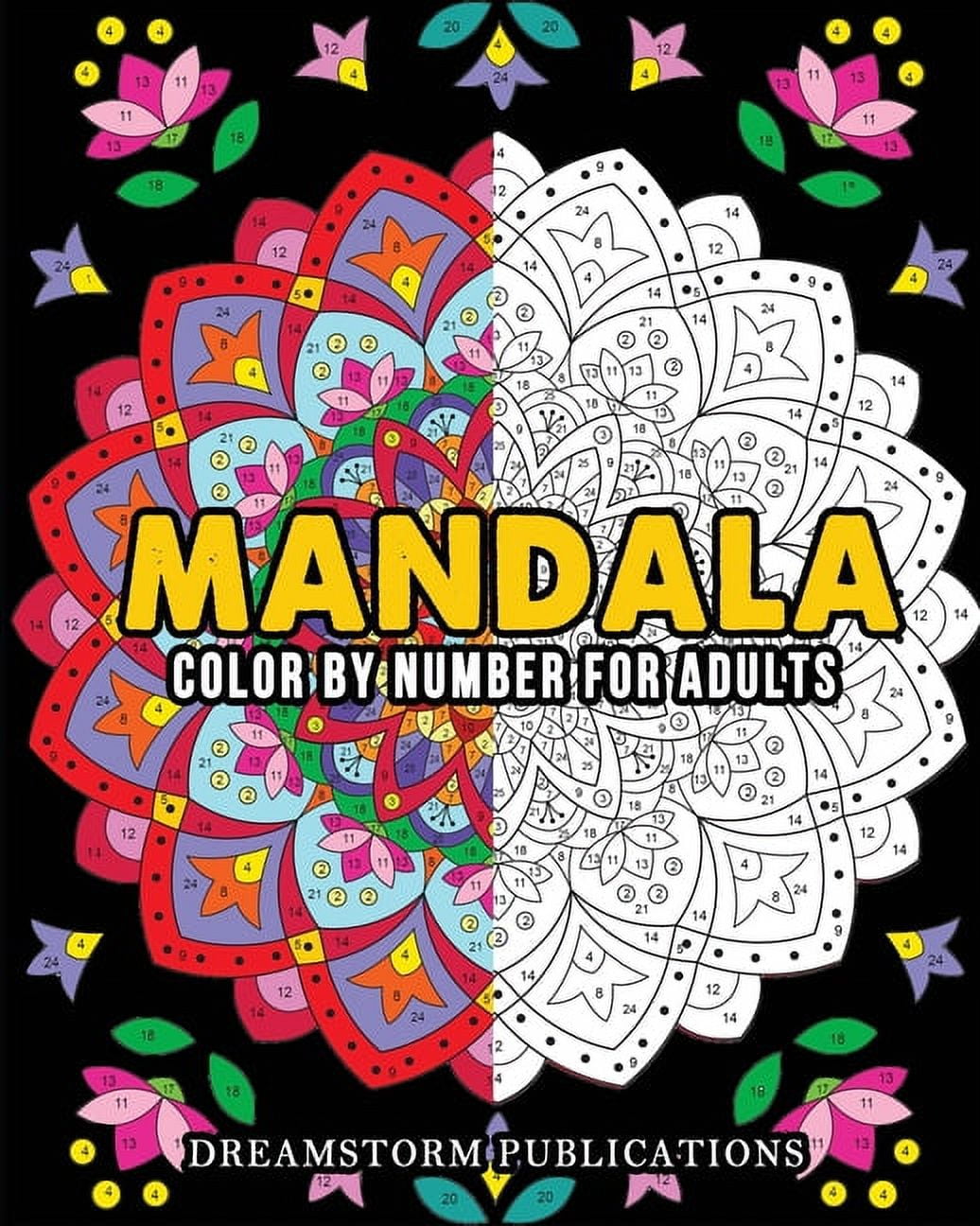 Mandala Color by Number for Adults, (Paperback) - Walmart.com