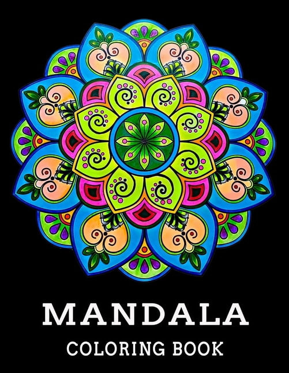 Mandala Coloring Book: 50 Amazing Mandala Different Pattern. Coloring book for adults is fun ...