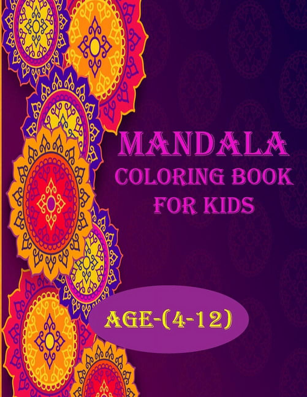 Mandala Coloring Book For Kids: 50 unique mandala designs for kids, age ...