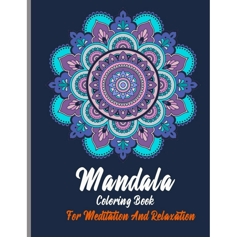 anti stress meditation through coloring book pages