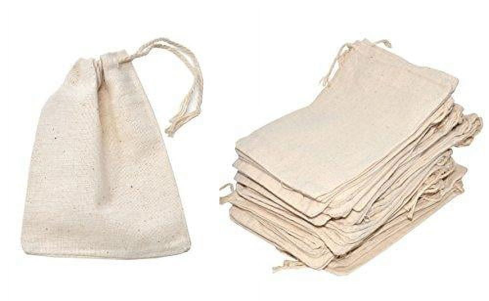 Mandala Crafts Bulk Unbleached Fabric Cloth Cotton Muslin Sachet Bags ...