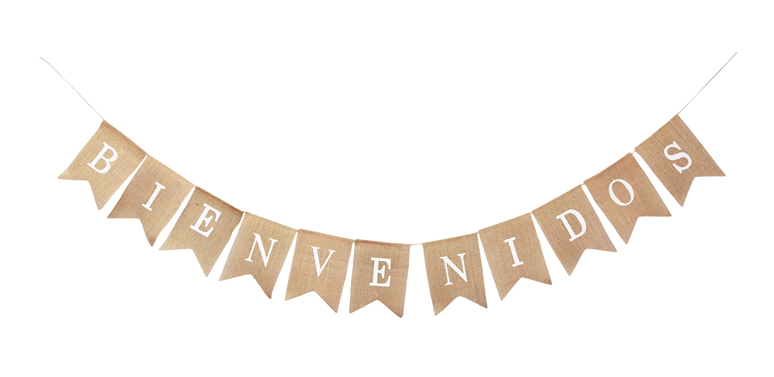 Mandala Crafts Burlap Bienvenidos Sign Decor, Bienvenidos Banner en ...