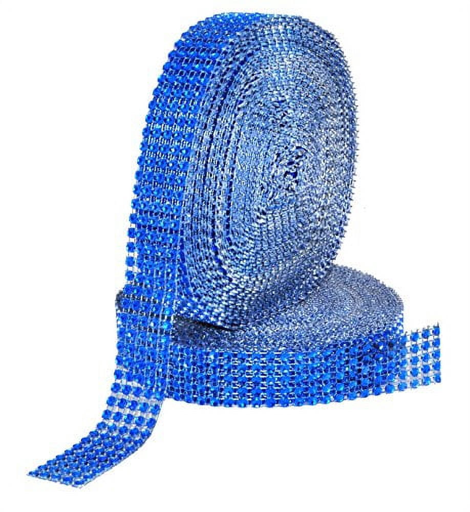 Mandala Crafts Faux Diamond Bling Wrap, Faux Rhinestone Crystal Mesh ...