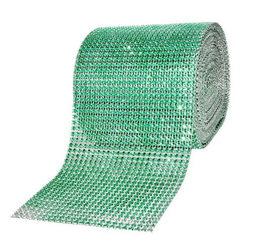 Mandala Crafts Faux Diamond Bling Wrap, Faux Rhinestone Crystal Mesh ...