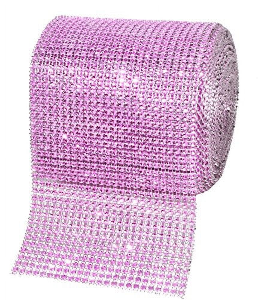 Mandala Crafts Faux Diamond Bling Wrap, Faux Rhinestone Crystal Mesh ...