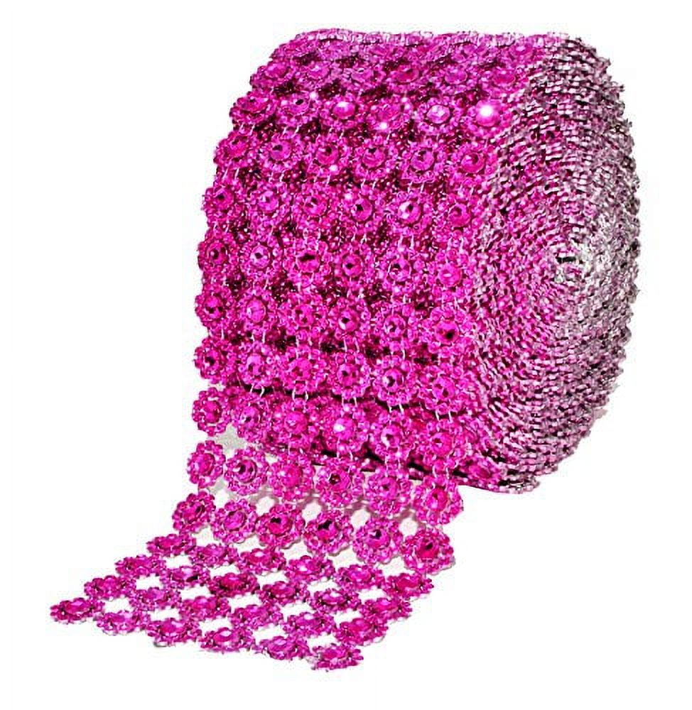 Mandala Crafts Faux Diamond Bling Wrap, Faux Rhinestone Crystal Mesh ...