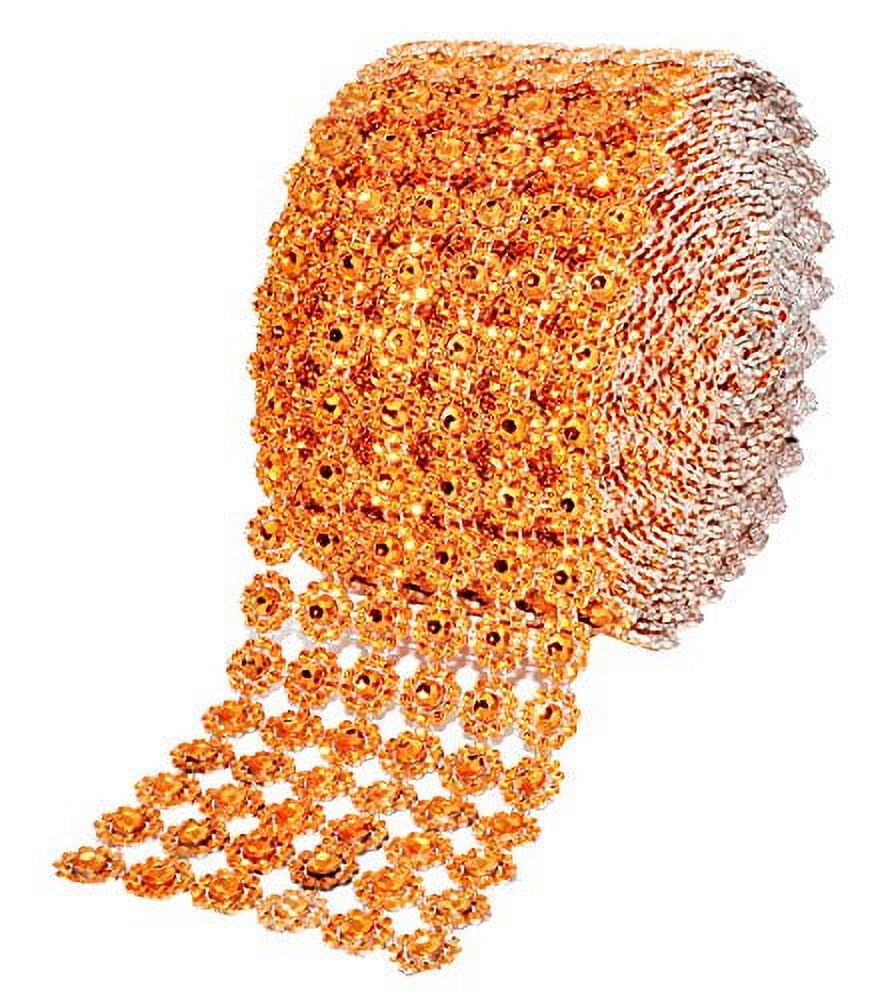 Mandala Crafts Faux Diamond Bling Wrap, Faux Rhinestone Crystal Mesh ...