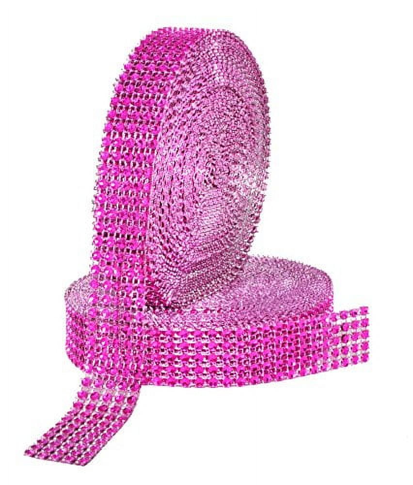 Mandala Crafts Faux Diamond Bling Wrap, Faux Rhinestone Crystal Mesh ...