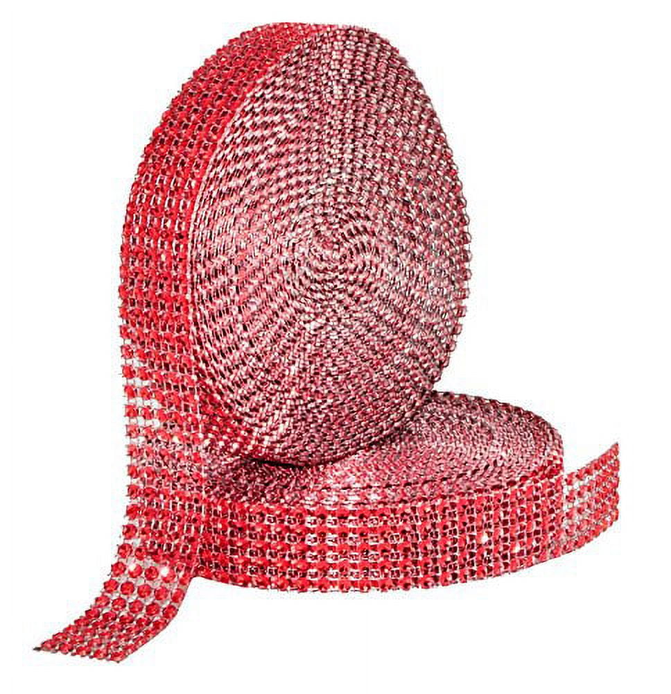 Mandala Crafts Faux Diamond Bling Wrap, Faux Rhinestone Crystal Mesh ...