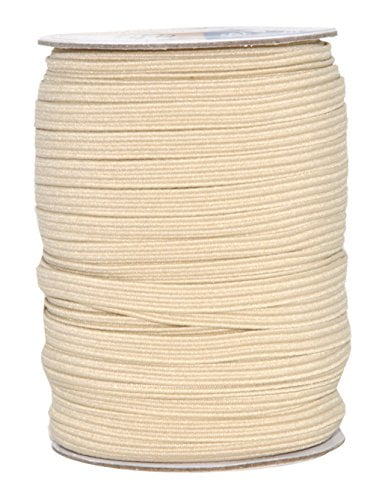 Mandala Crafts Flat Elastic Band, Braided Stretch Strap Cord Roll for ...