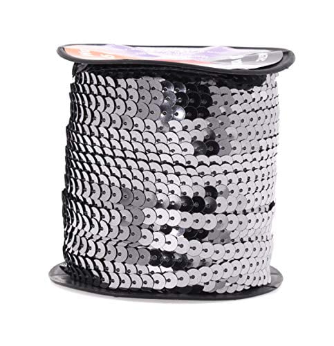 Mandala Crafts Flat Sequin Strip Trim on Strings for Crafts, Fringe ...