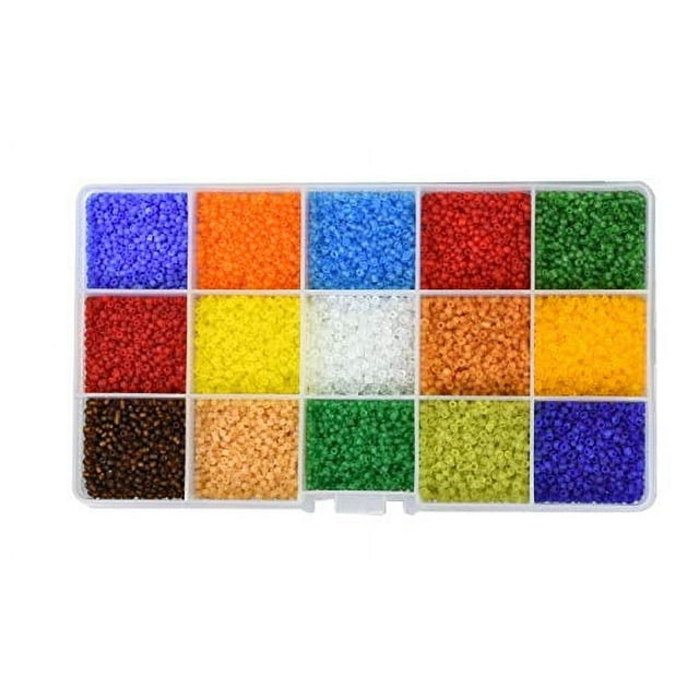 Mandala Crafts Glass Seed Beads for Jewelry Making Mini Glass Beads for ...