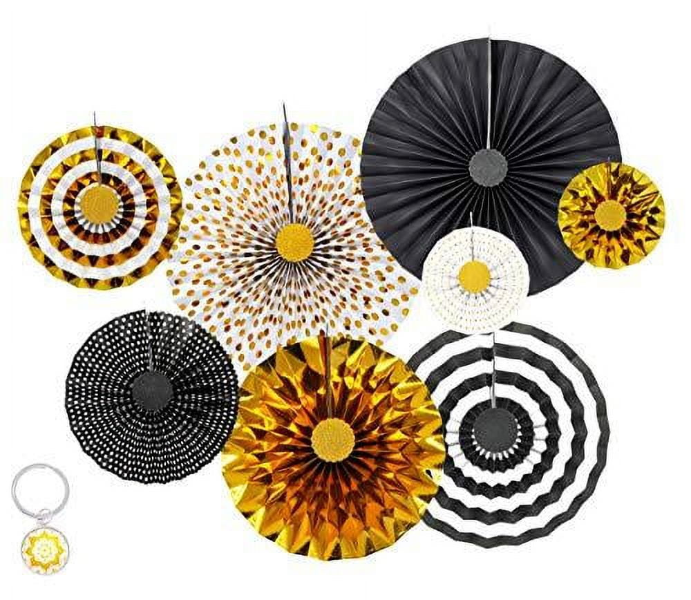 Mandala Crafts Hanging Circle Paper Fan Set for Party, Event, Birthday ...