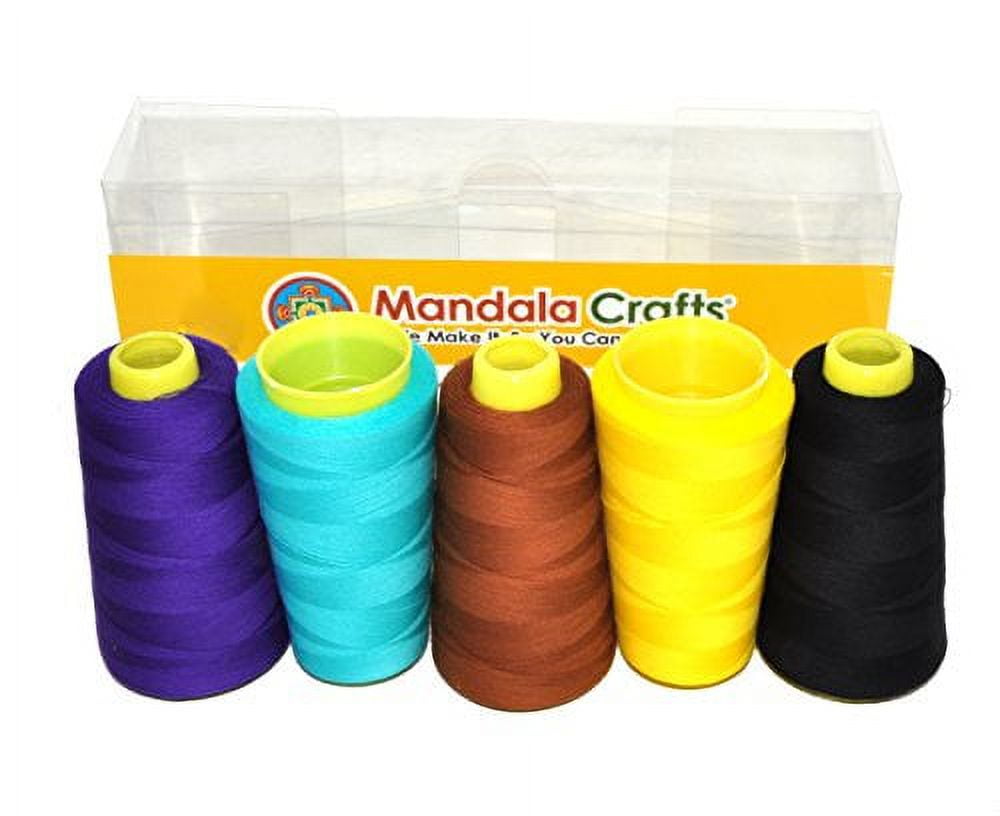 Mandala Crafts Mercerized Cotton Thread - Quilting Thread - All Purpose ...