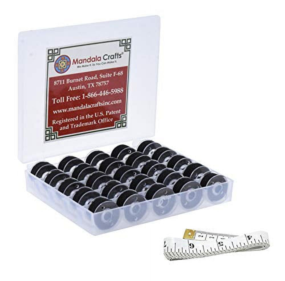 Mandala Crafts Pre-Wound Sewing Thread Bobbin Set for Singer Kenmore ...
