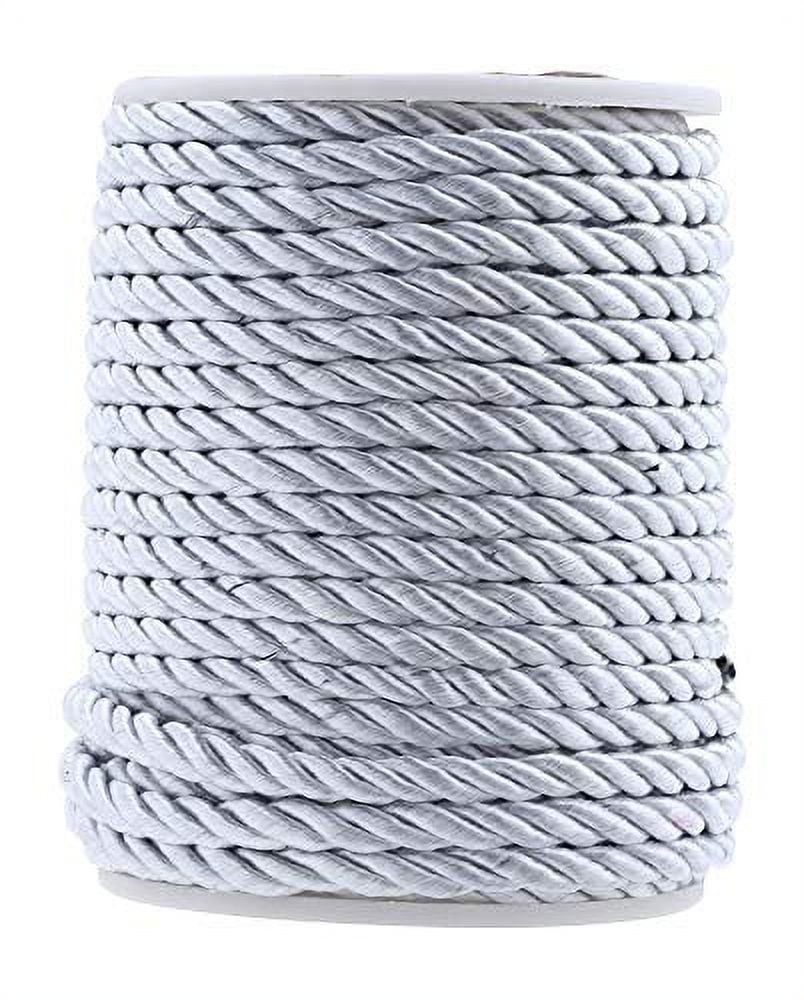 Mandala Crafts Rayon Twisted Cord Trim, Shiny Viscose Cording for Home ...