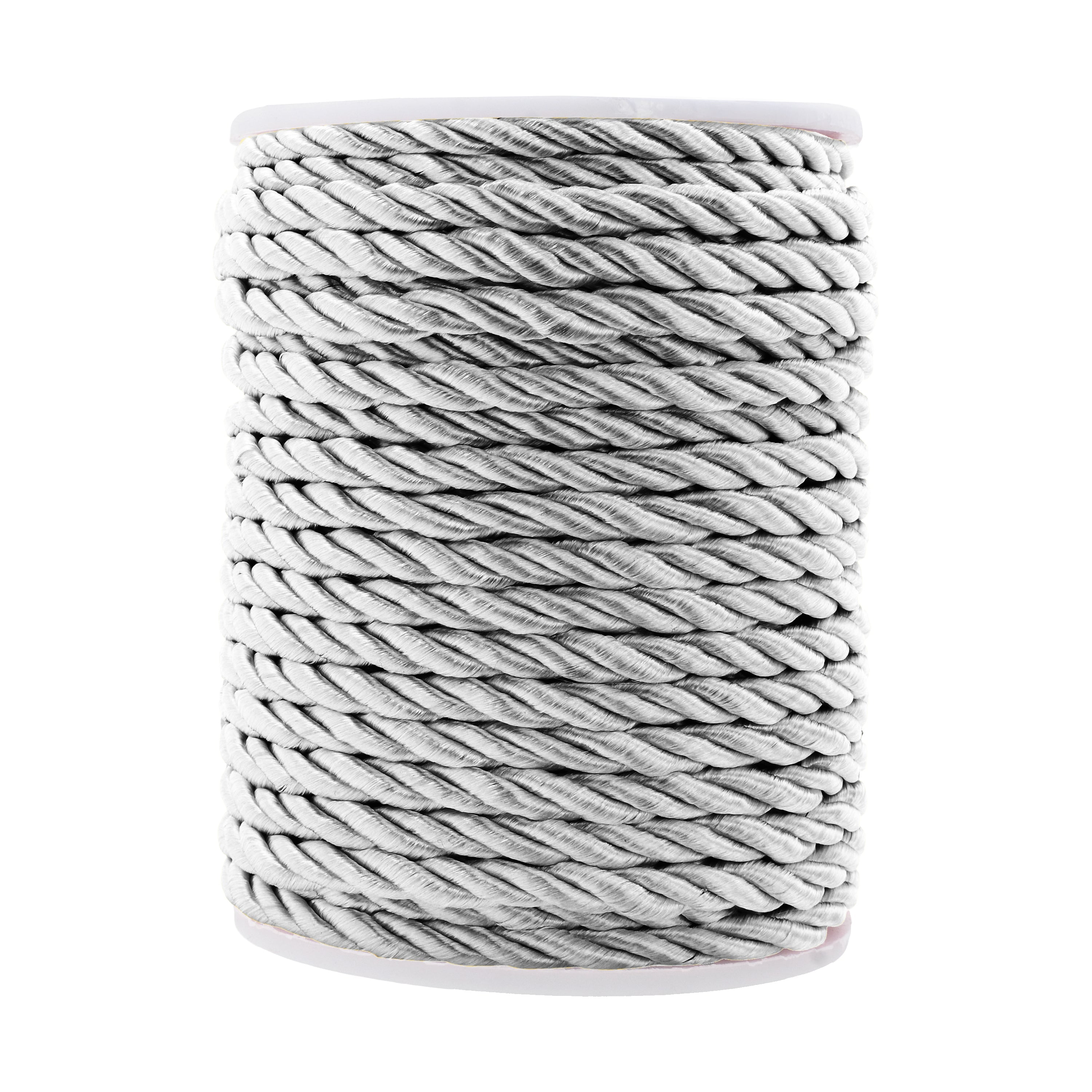 Mandala Crafts Rayon Twisted Cord Trim, Shiny Viscose Cording for Home ...