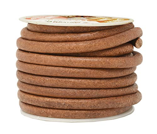 Mandala Crafts Round Cowhide Genuine Leather String Cord, Natural ...