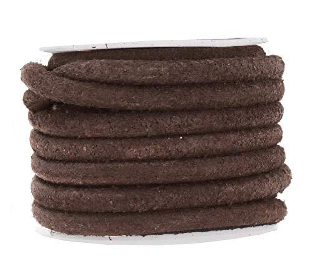 Mandala Crafts Round Suede Cord for Jewelry Making, Genuine Cowhide ...