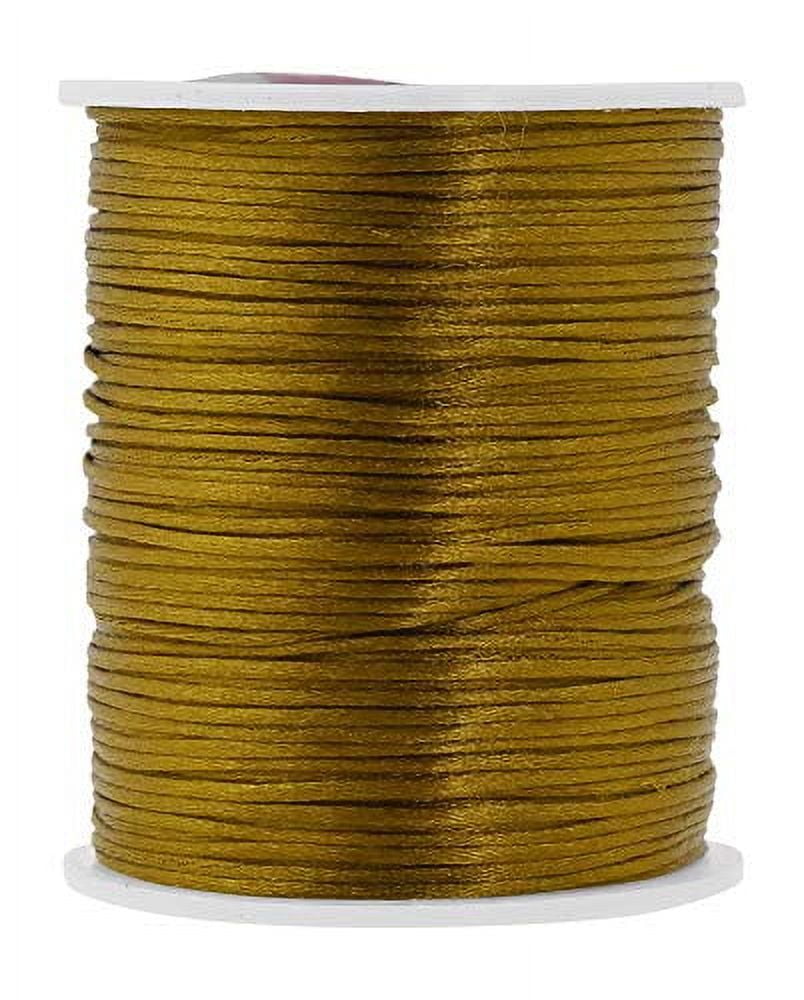 Mandala Crafts Satin Rattail Cord String from Nylon for Chinese Knot ...