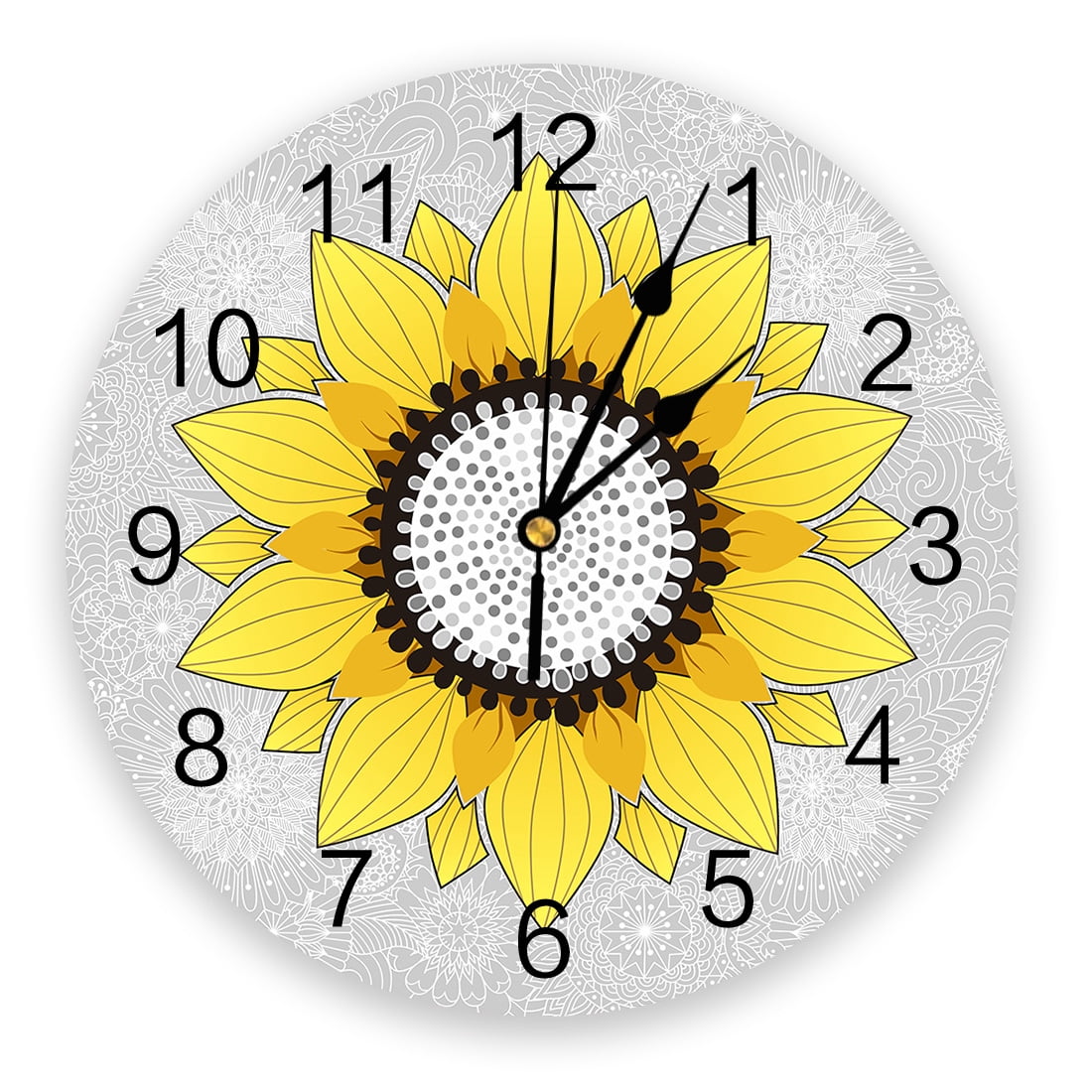 Mandala Datura Buddhism Ethnic Modern Wall Clock For Home Office Wall ...