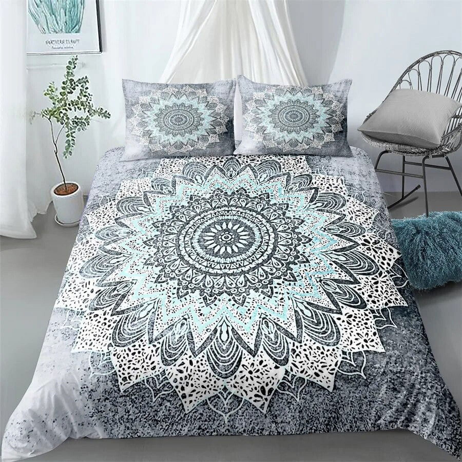 Mandala Duvet Cover Set Blue Pink Boho Chic Bedspreads Tic Bedclothes